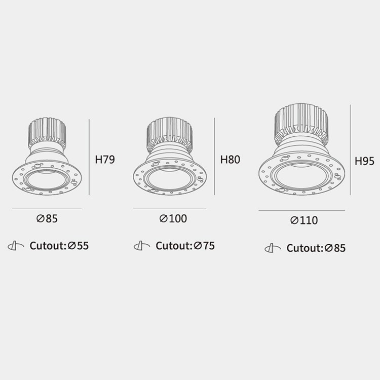 embedded led downlight