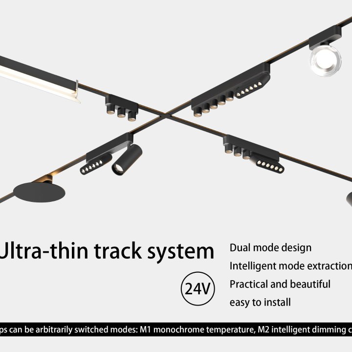 Ultra Thin 24V Magnetic Track Light OBS-16